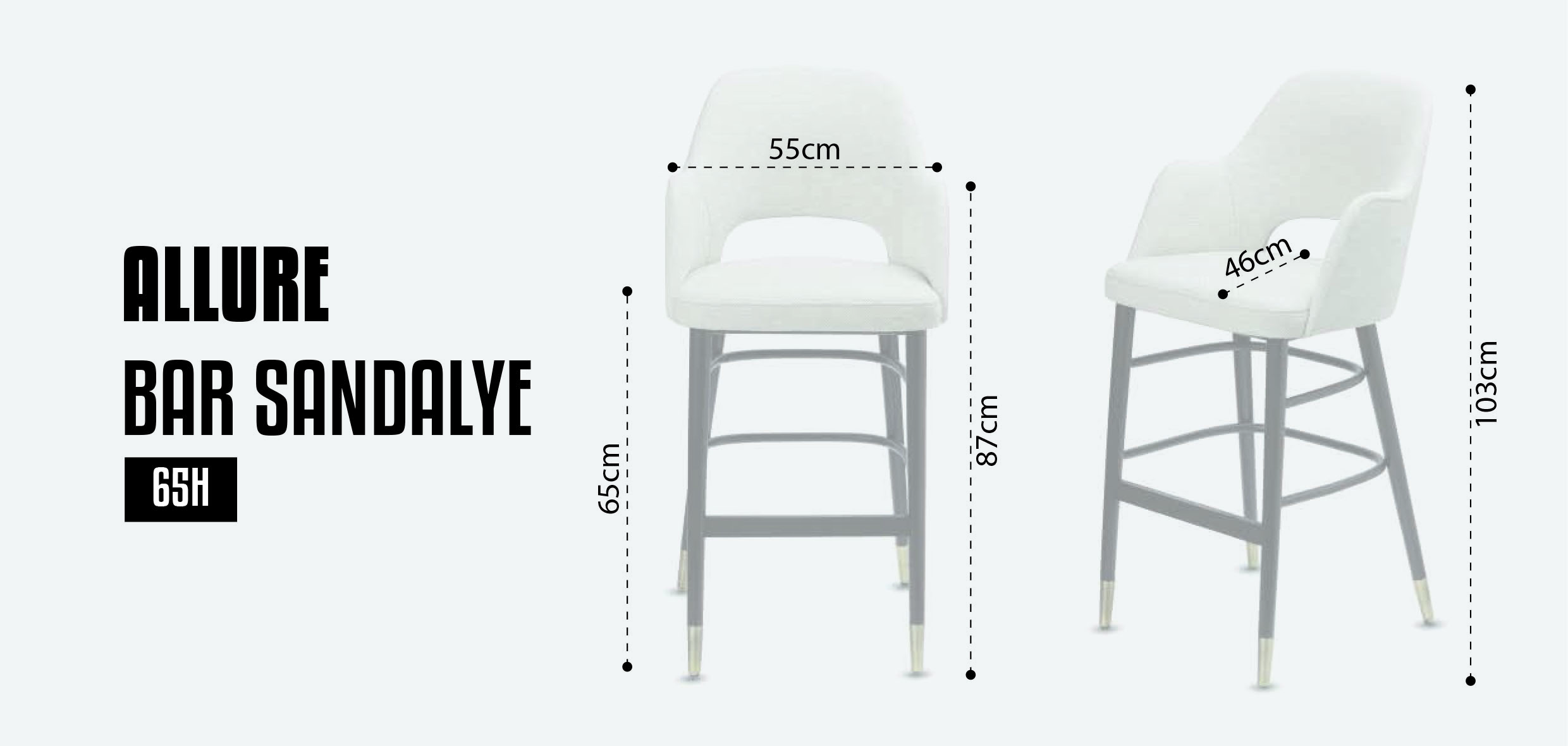 ALLURE BAR SANDALYESİ - MRN-05